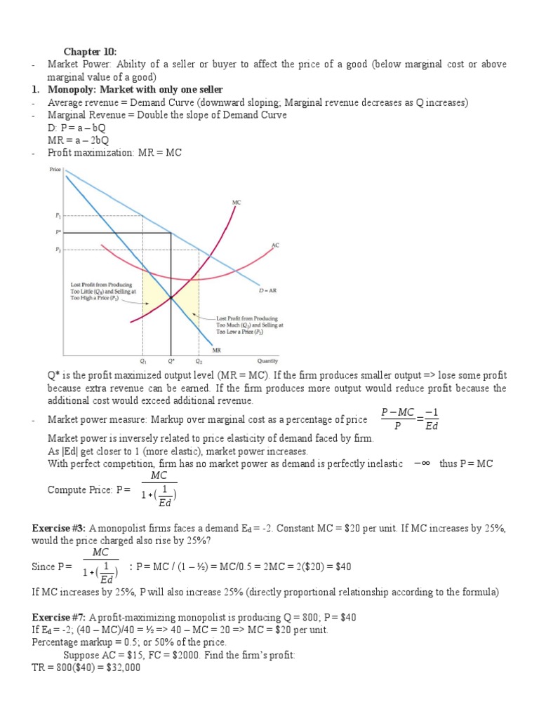 Microeconomics Exam 3 Practice - Chapter 10 16 18 | PDF | Monopoly ...