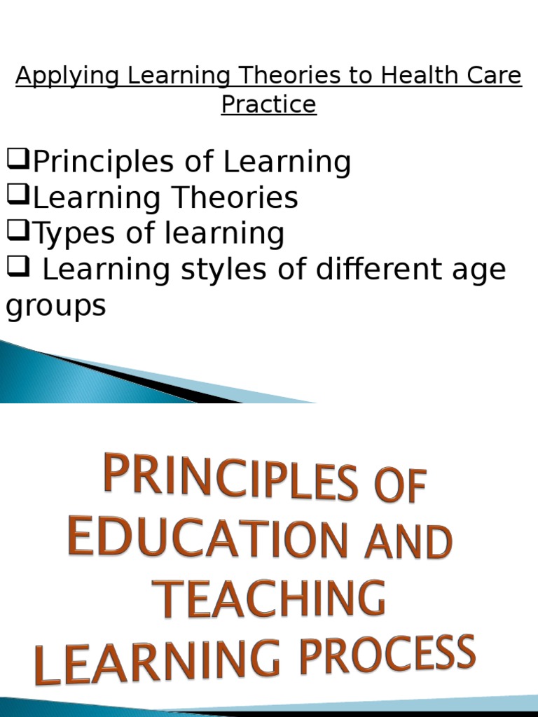 Principles of Education and Teaching Learning Process | PDF ...