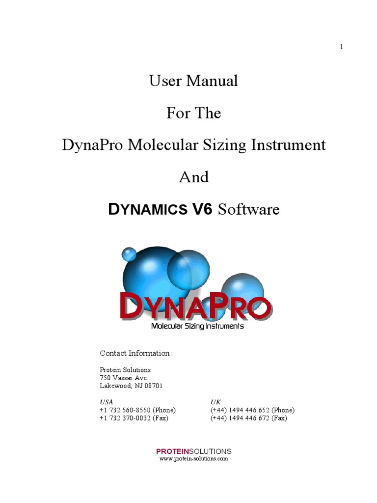 DynaPro Manual V6 | PDF | Usb | Installation (Computer Programs)
