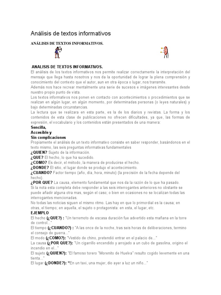 Análisis de Textos Informativos | PDF | Conocimiento | Periodismo