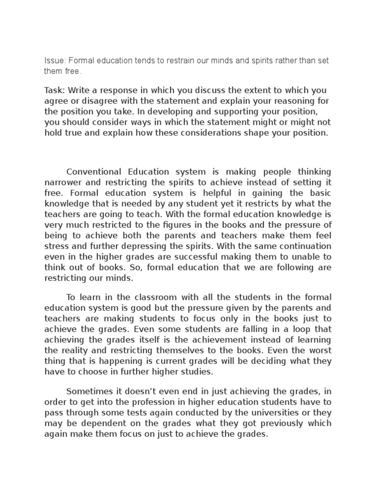 Issue Essay | PDF | Quality Of Life | Teachers