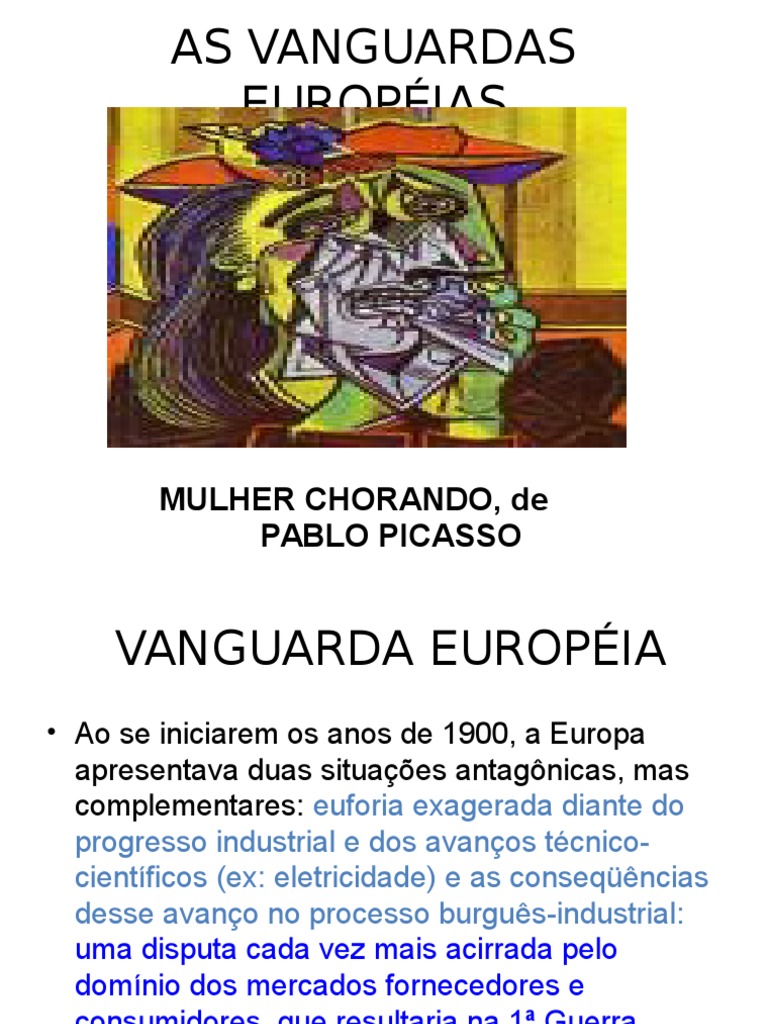 A Revolução das Vanguardas Europeias | PDF | Cubismo | Pablo Picasso