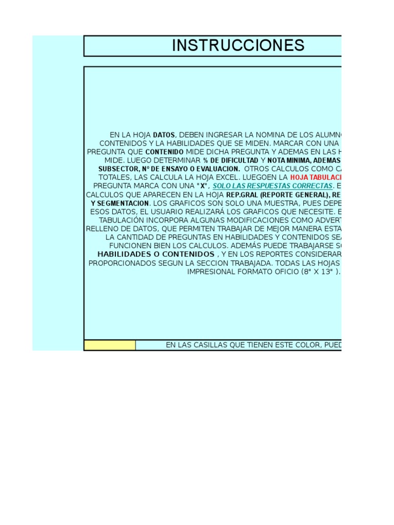 Tabla Conversión Puntaje Simce | PDF