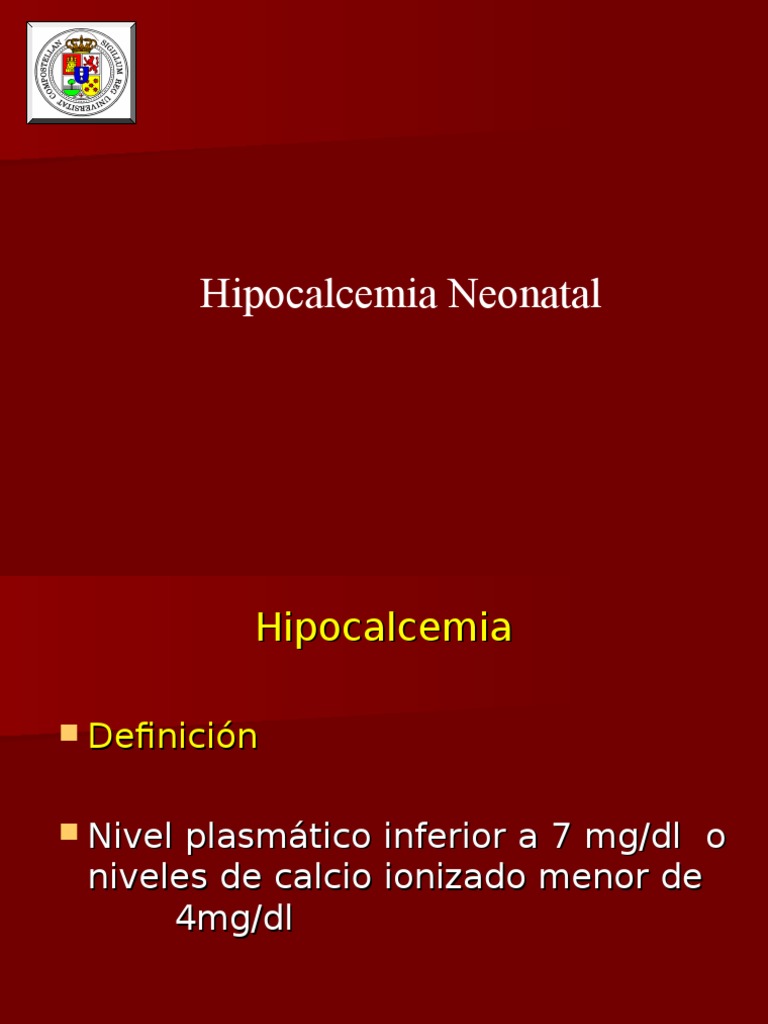 Hipocalcemia | PDF | Especialidades Medicas | Medicina CLINICA
