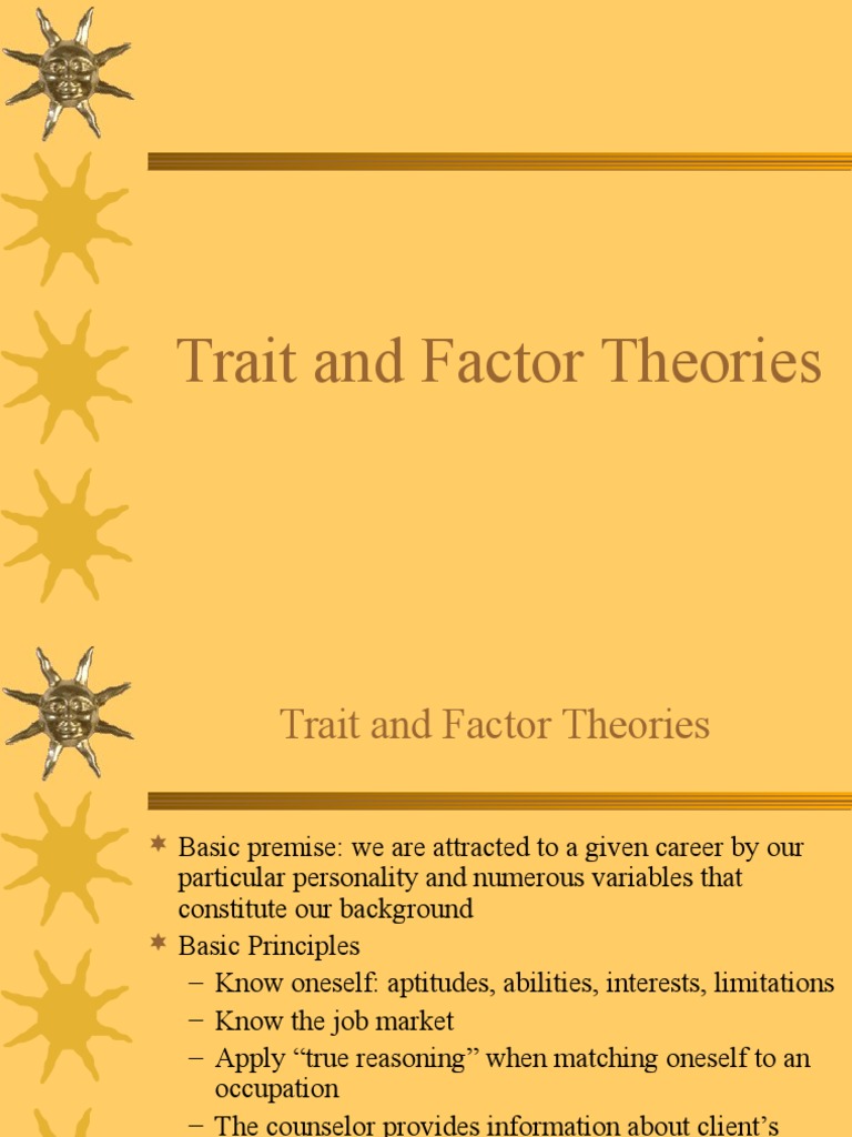 Trait and Factor_Holland2 | Personality Psychology | Personality Type