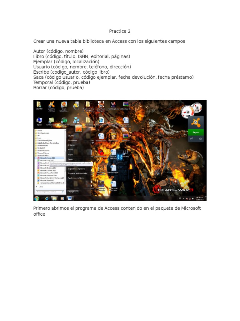 Practicas DeSQL y Access | PDF | SQL | Tabla (base de datos)