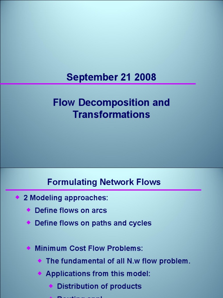 04 Flow Decomposition Pdf Algorithms And Data Structures