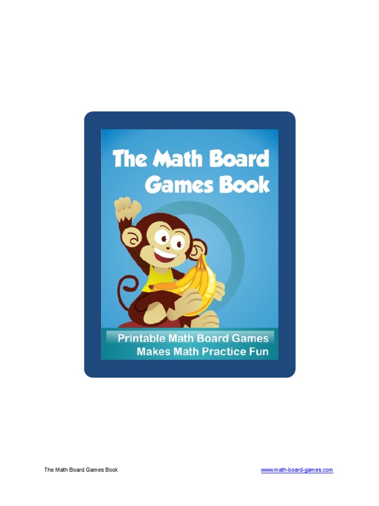 The Math Board Games Book 8 | PDF | Subtraction | Dice