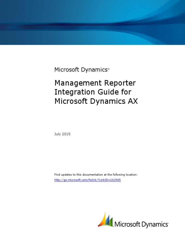 Management Reporter Integration Guide For Microsoft Dynamics AX | PDF | Active Directory | Databases