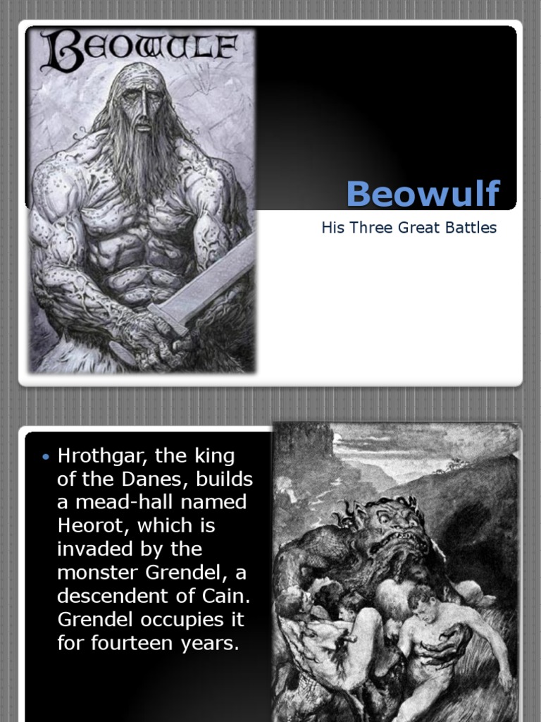 Beowulf: His Three Great Battles | PDF | Beowulf | English Heroic Legends