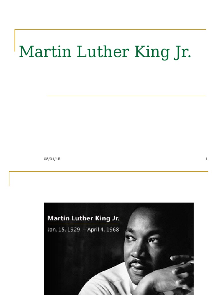 Martin Luther King JR | PDF | Martin Luther King Jr. | Coretta Scott King