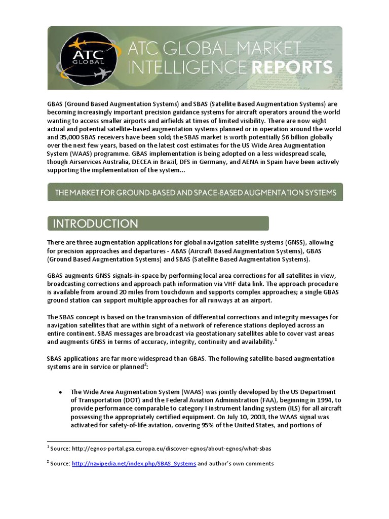 Ground Based Augmentation Systems | PDF | Aerospace | Aviation