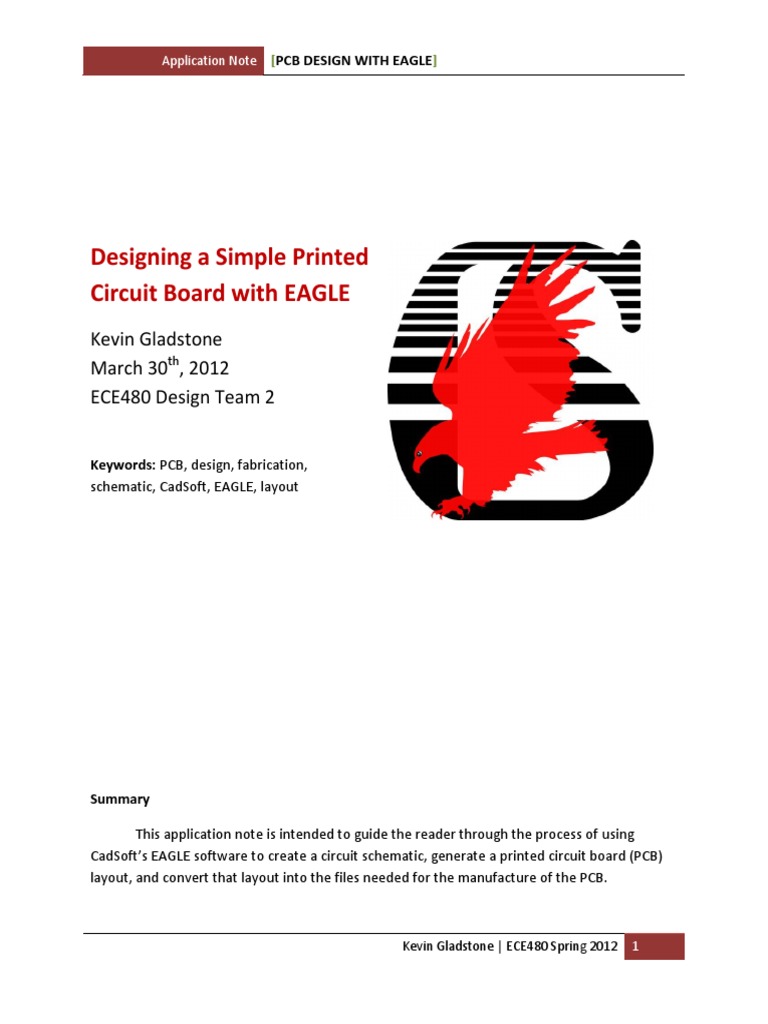Designing A Simple PCB With Eagle | PDF | Printed Circuit Board ...