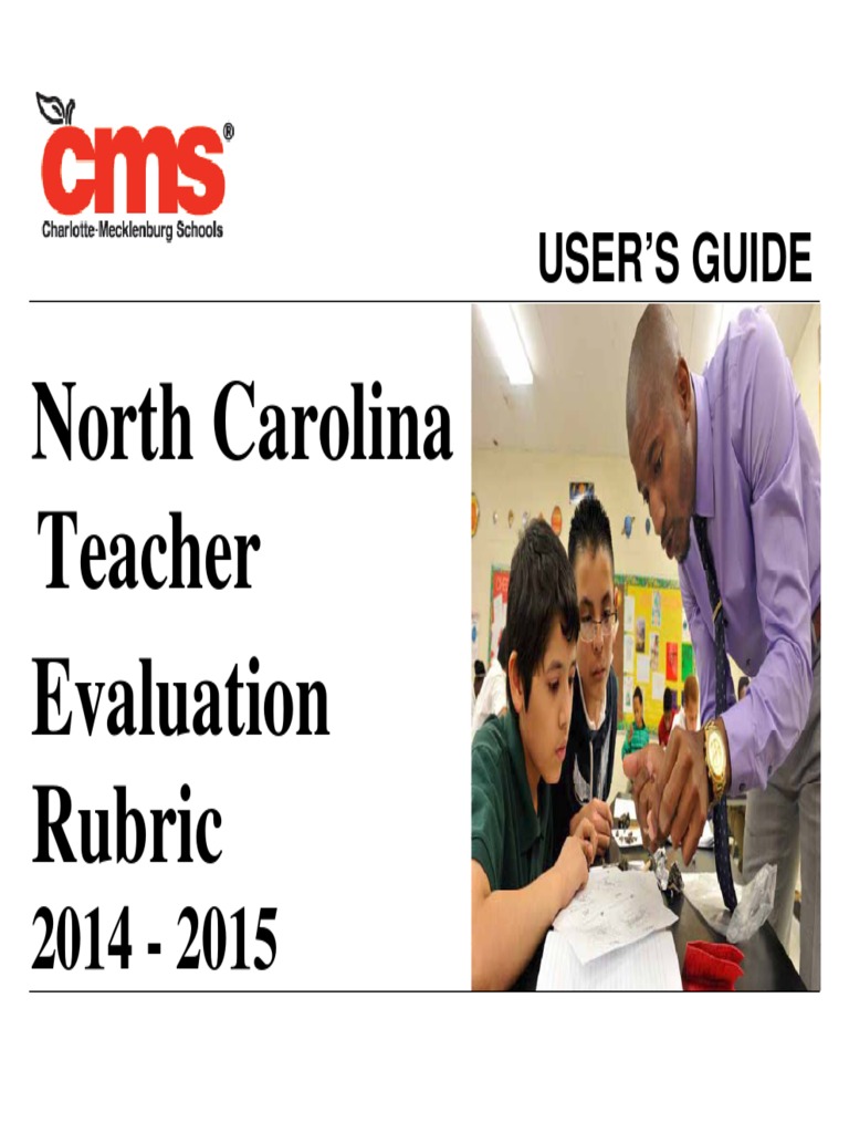North Carolina Teacher Evaluation Rubric | PDF | Teachers | Special ...