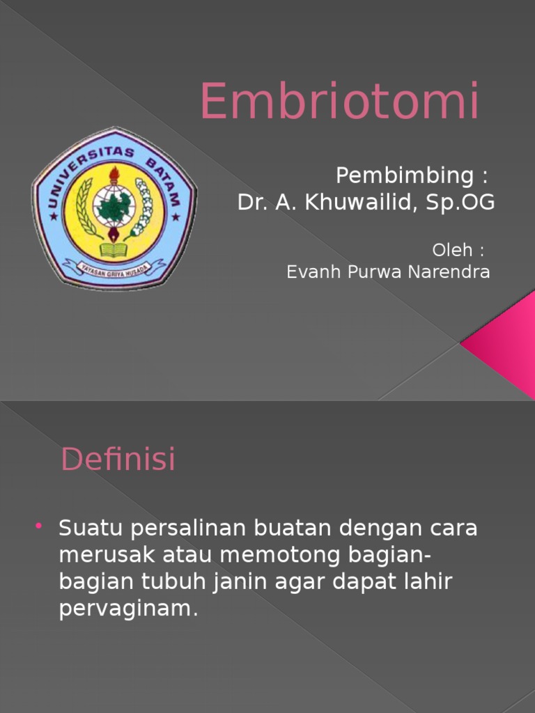 Embriotomi | PDF
