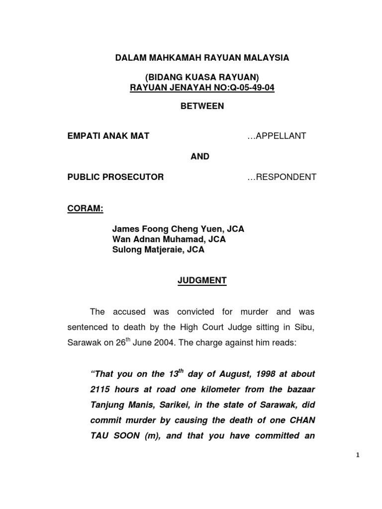 Rafay Murders: Appeal Judgment Summary | PDF | Confession (Law) | Evidence