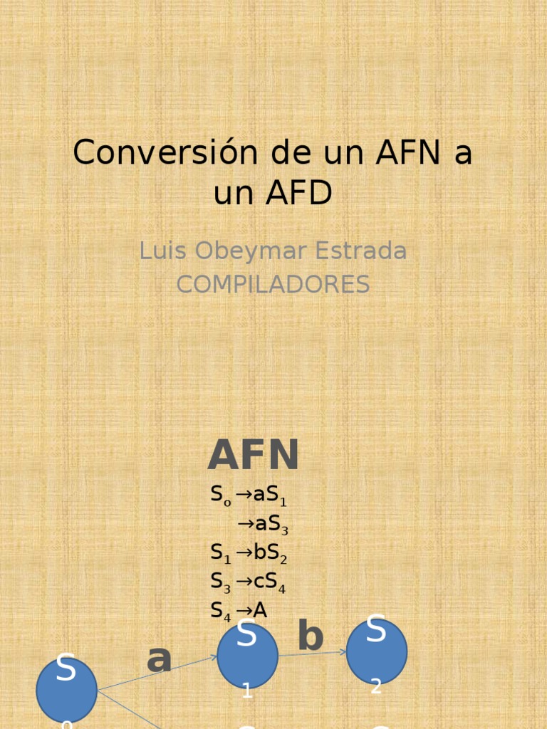Conversión de AFN a AFD | PDF | Matemáticas Aplicadas | Enseñanza de matemática