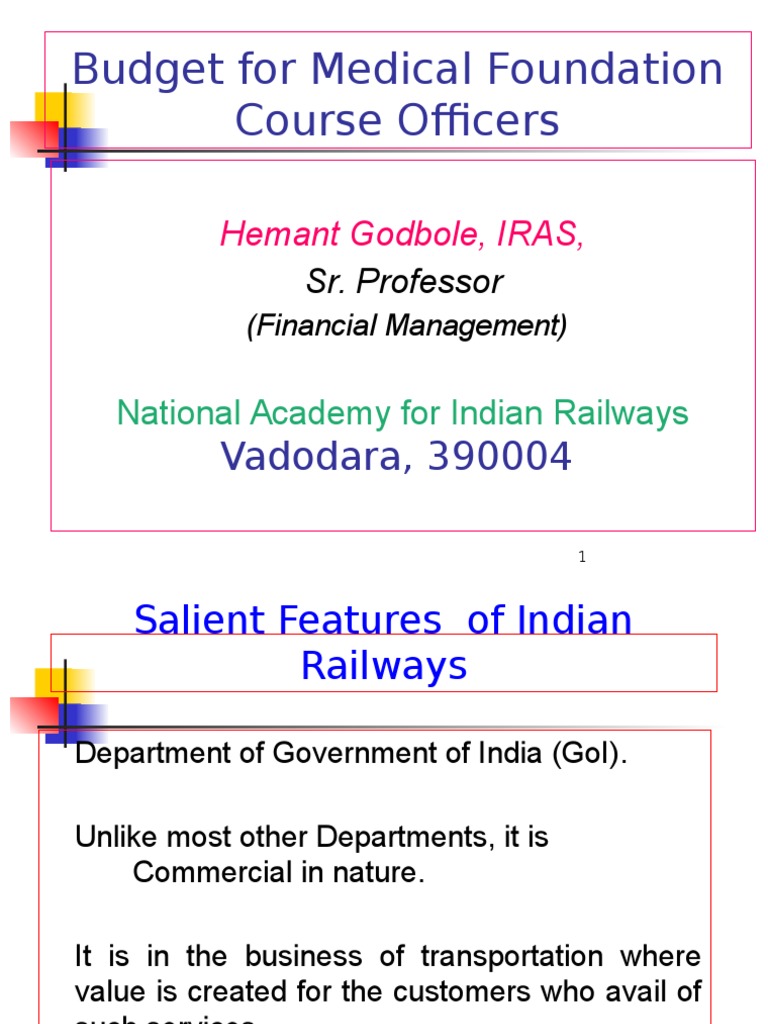 Budget For Medical - Foundation - Course SPFM | PDF | Government Of ...