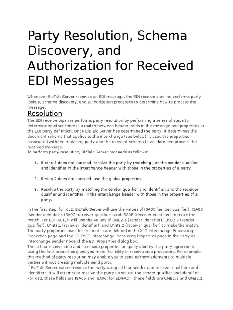 EDI Message | Download Free PDF | Electronic Data Interchange | Namespace