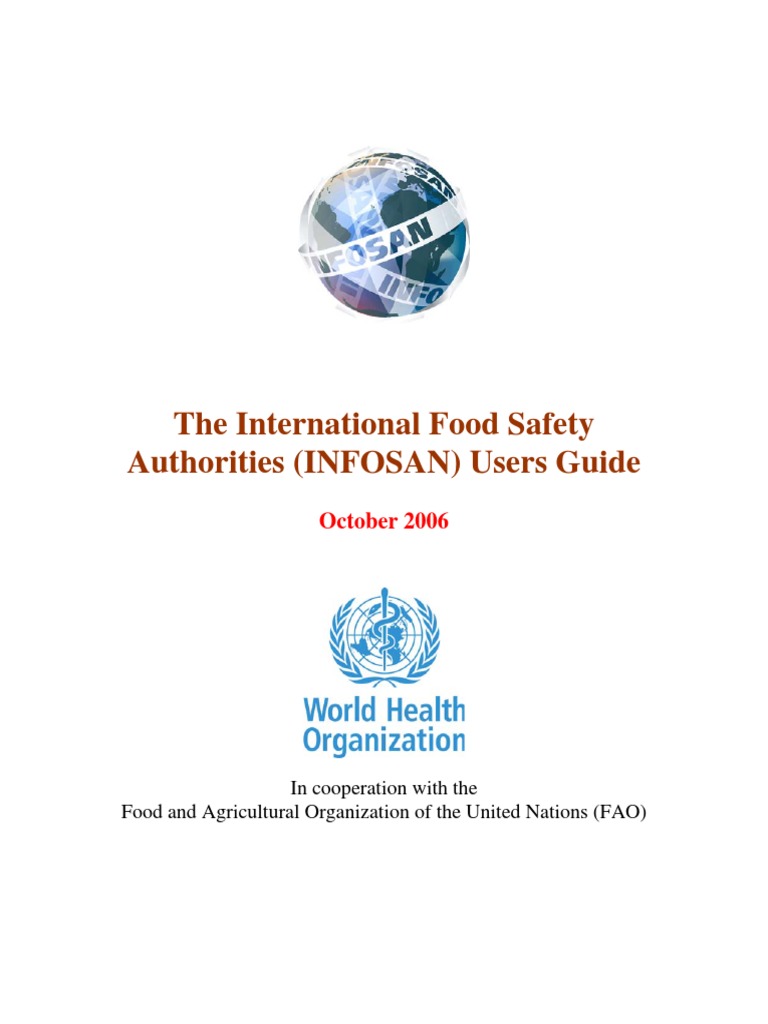 INFOSAN User Guide Final | PDF | Food Safety | Foodborne Illness