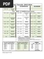 Bell Timings 2025 - 2026 | PDF