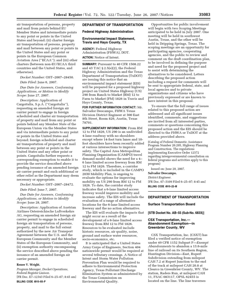 Air Carrier Permit Applications Summary | PDF | Controlled Access ...