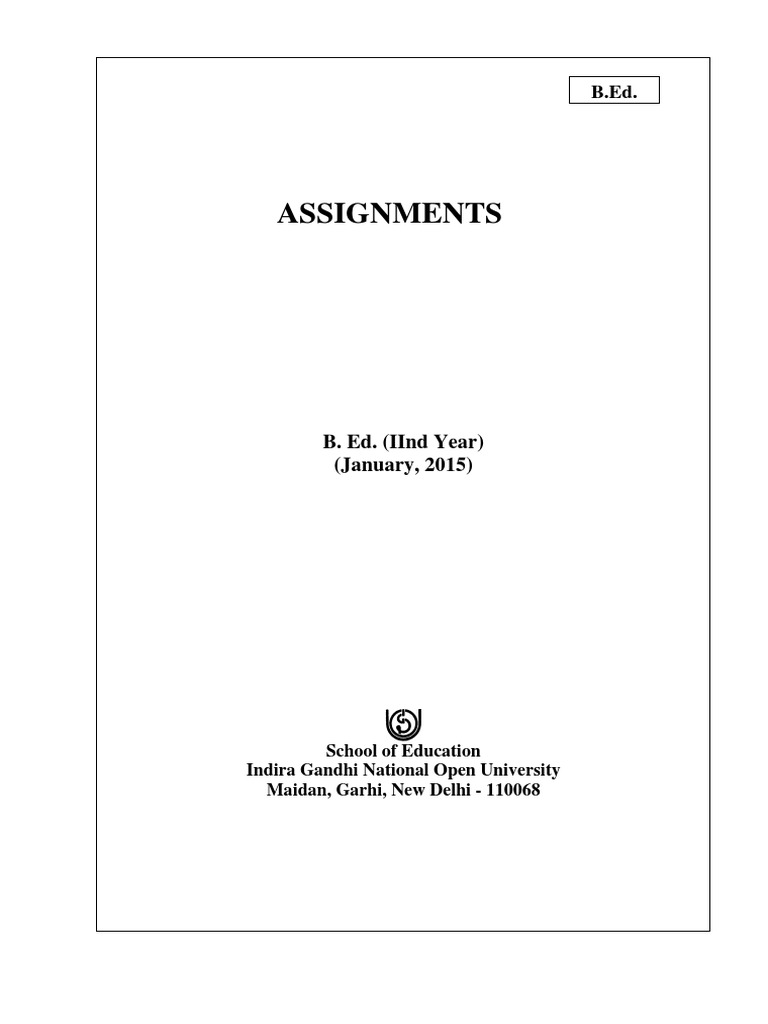 B.Ed 2nd Year Assignment Guide | PDF | Educational Technology | Teachers