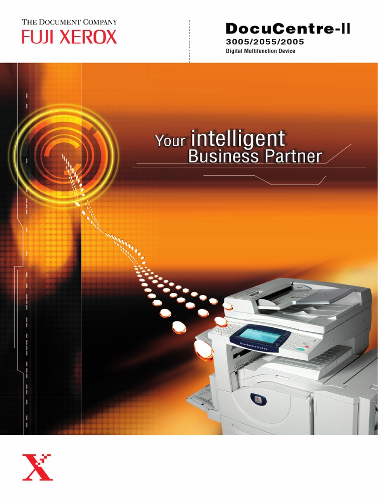 Fuji Xerox Docu-Centre II 300520552005 Manual | PDF | Fax | Image Scanner
