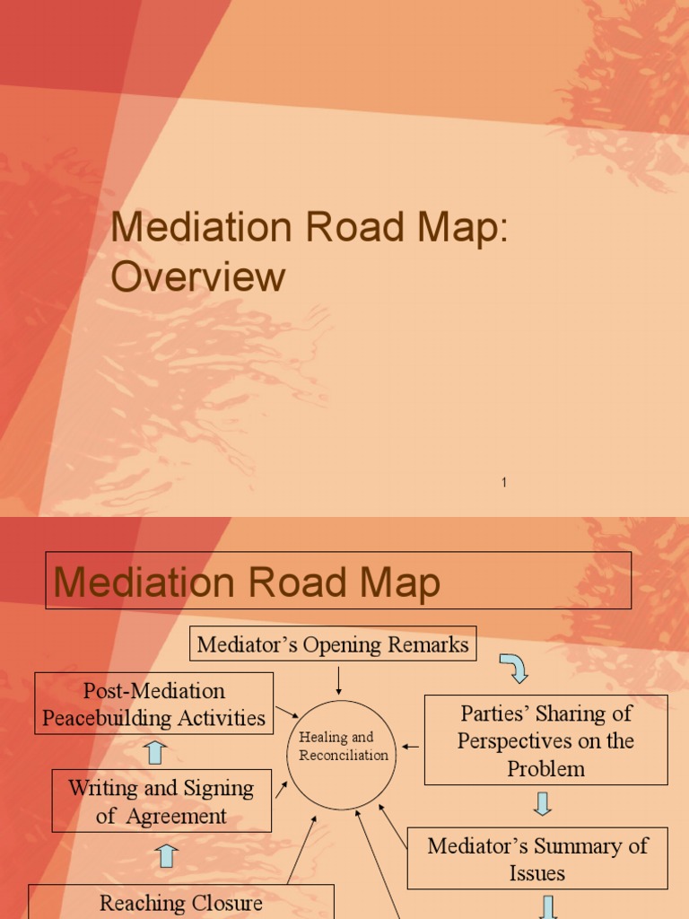 6 Mediation Road Map | PDF | Mediation | Negotiation