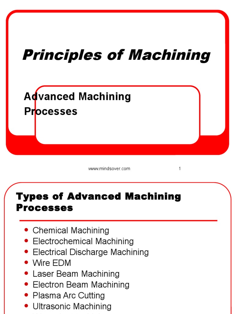 Advanced Machining Processes | PDF | Machining | Welding