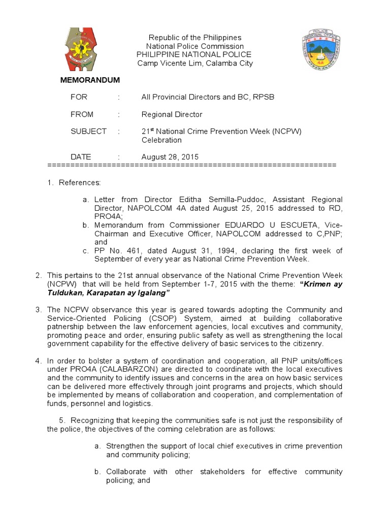 National Crime Prevention Week .. | PDF | National Security | Crime ...