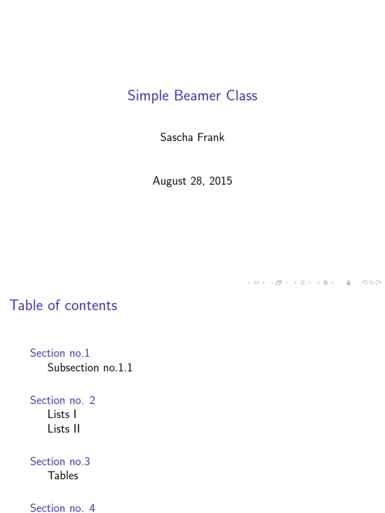Beamer Class Example1 | PDF