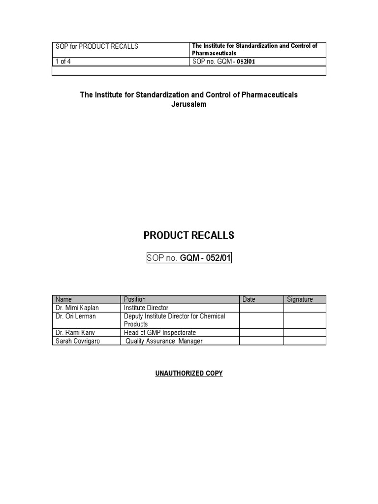 Sop For Market Complaint Handling | PDF