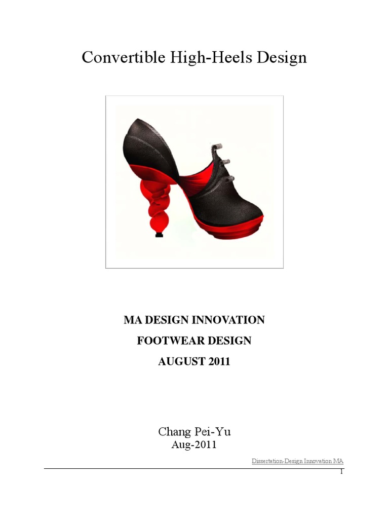 Convertible High-Heels Design | PDF | Shoe | Foot