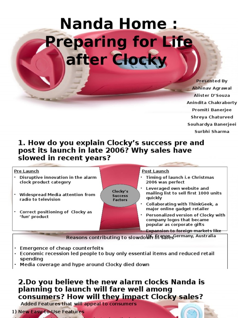 Clocky's Success and Nanda's Future | PDF | Clock | Retail