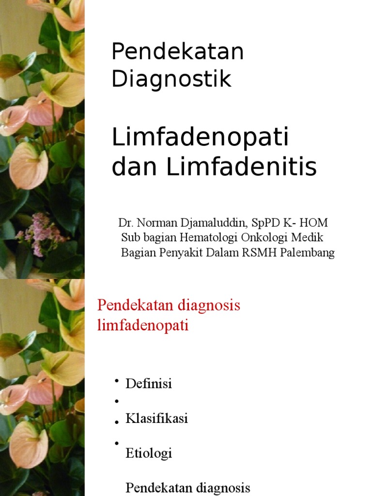 Pendekatan Diagnostik Limfadenopati Limfadenitis | PDF