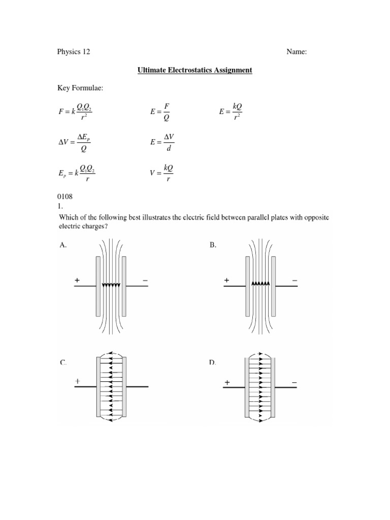 Ultimate Electrostatics Assignment Guide | PDF | Technology & Engineering