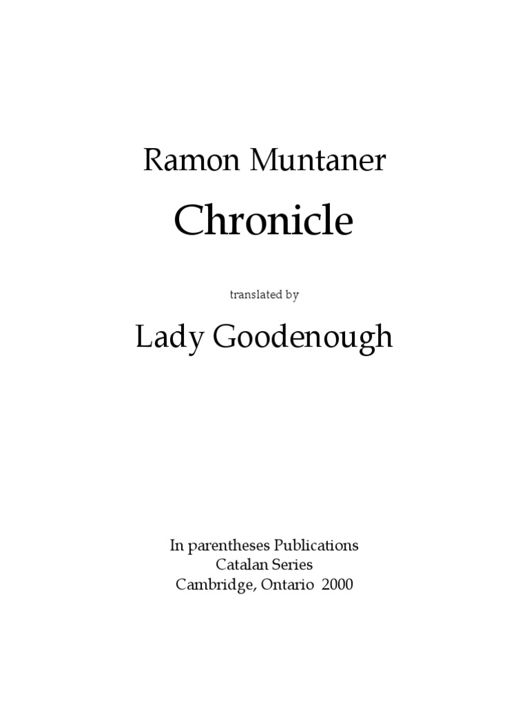 Ramon Muntaner Chronicle | PDF | Mary, Mother Of Jesus | Prayer