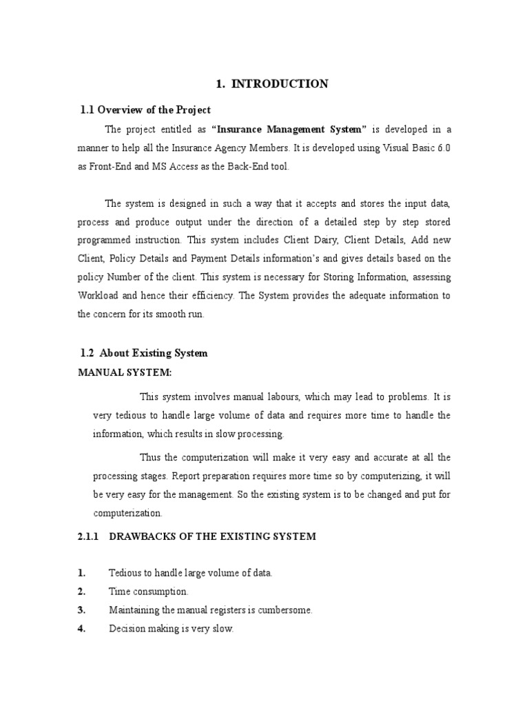 Insurance Management System Overview | PDF | Software Testing ...