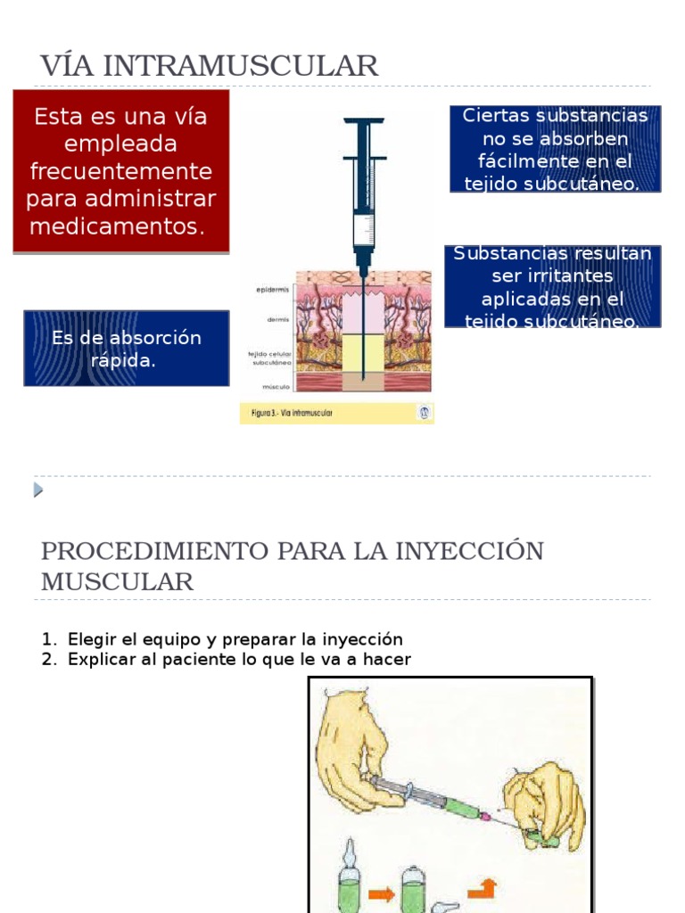 Vía Intramuscular | PDF