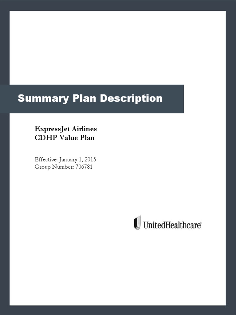 CDHP-Value Summary Plan Description | PDF | Deductible | Health Savings ...