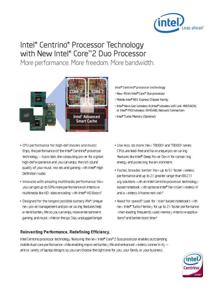 Intel Centrino | Intel | Cpu Cache