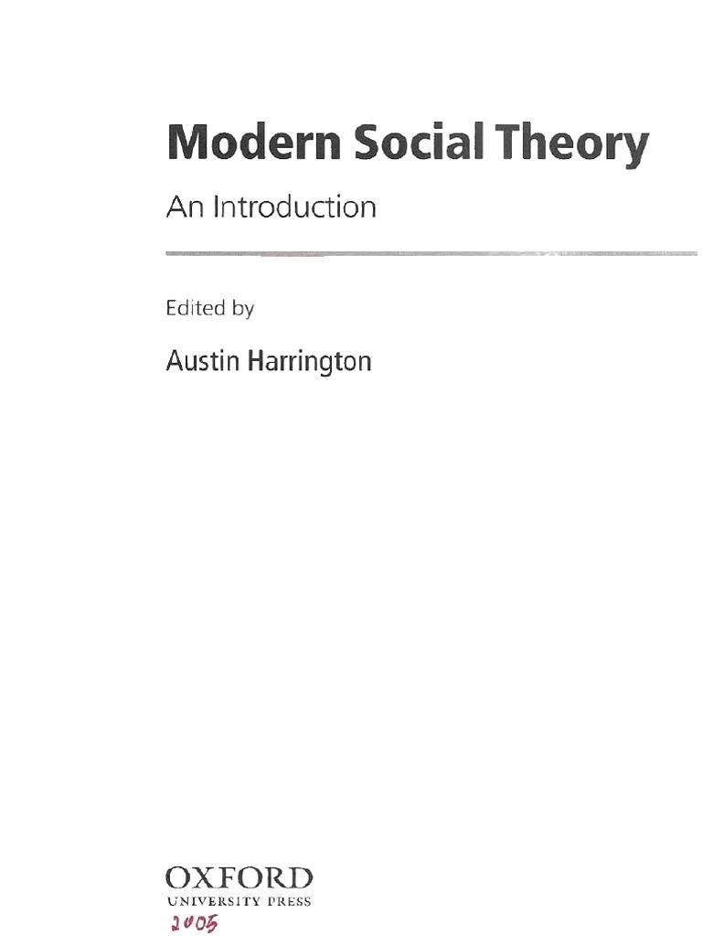 Modern Social Theory: An Introduction | PDF | Social Theory | Anthropology