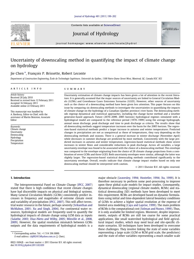 Bias Correction | PDF | General Circulation Model | Climate