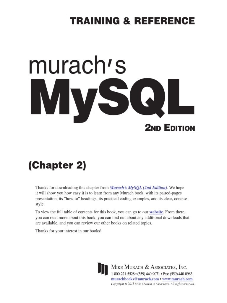 msq2 ch02 | PDF | My Sql | Command Line Interface