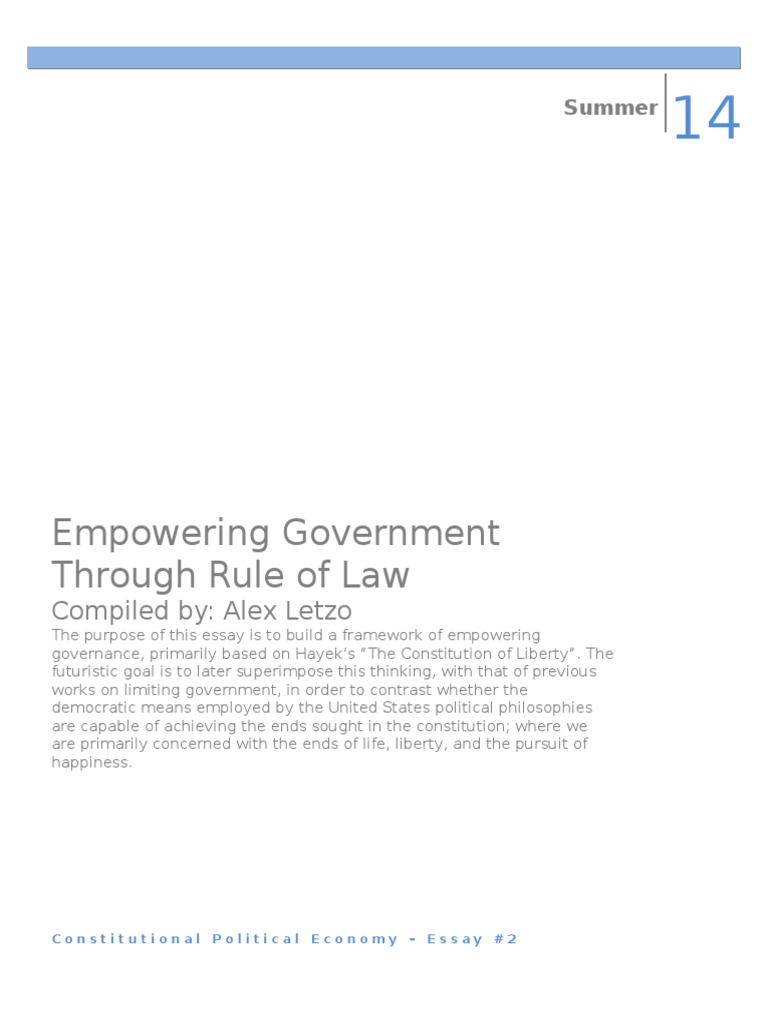 Empowering Government Through A Coercive Democracy | PDF | Liberty ...