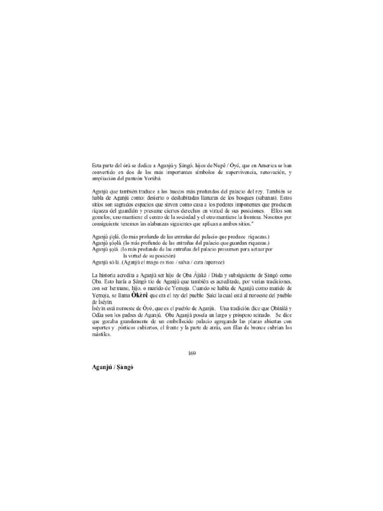 Cantos A Agayu - Shango - Traducidos | PDF