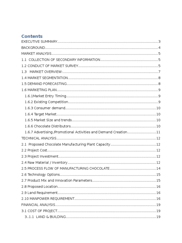 Chocolate Business Plan Overview | PDF | Cost Of Capital | Chocolate