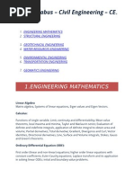 GATE 2026 Civil Syllabus With Weightage | PDF | Beam (Structure ...