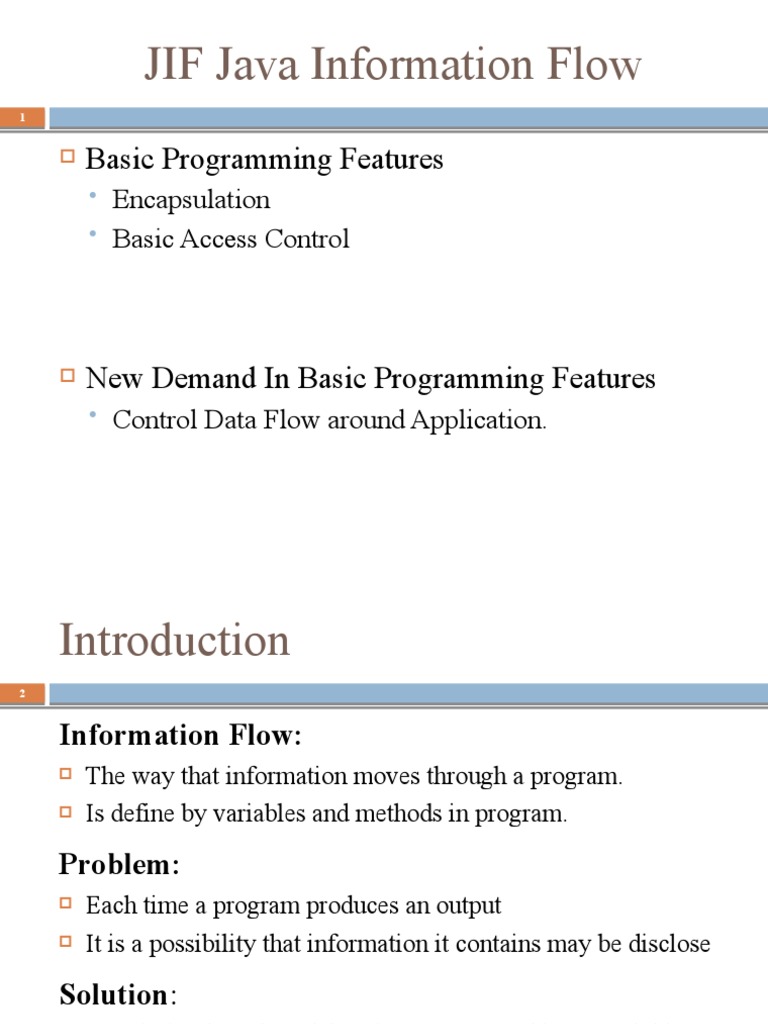 Decentralised Label Model and Java Information Flow (JIF) | PDF ...